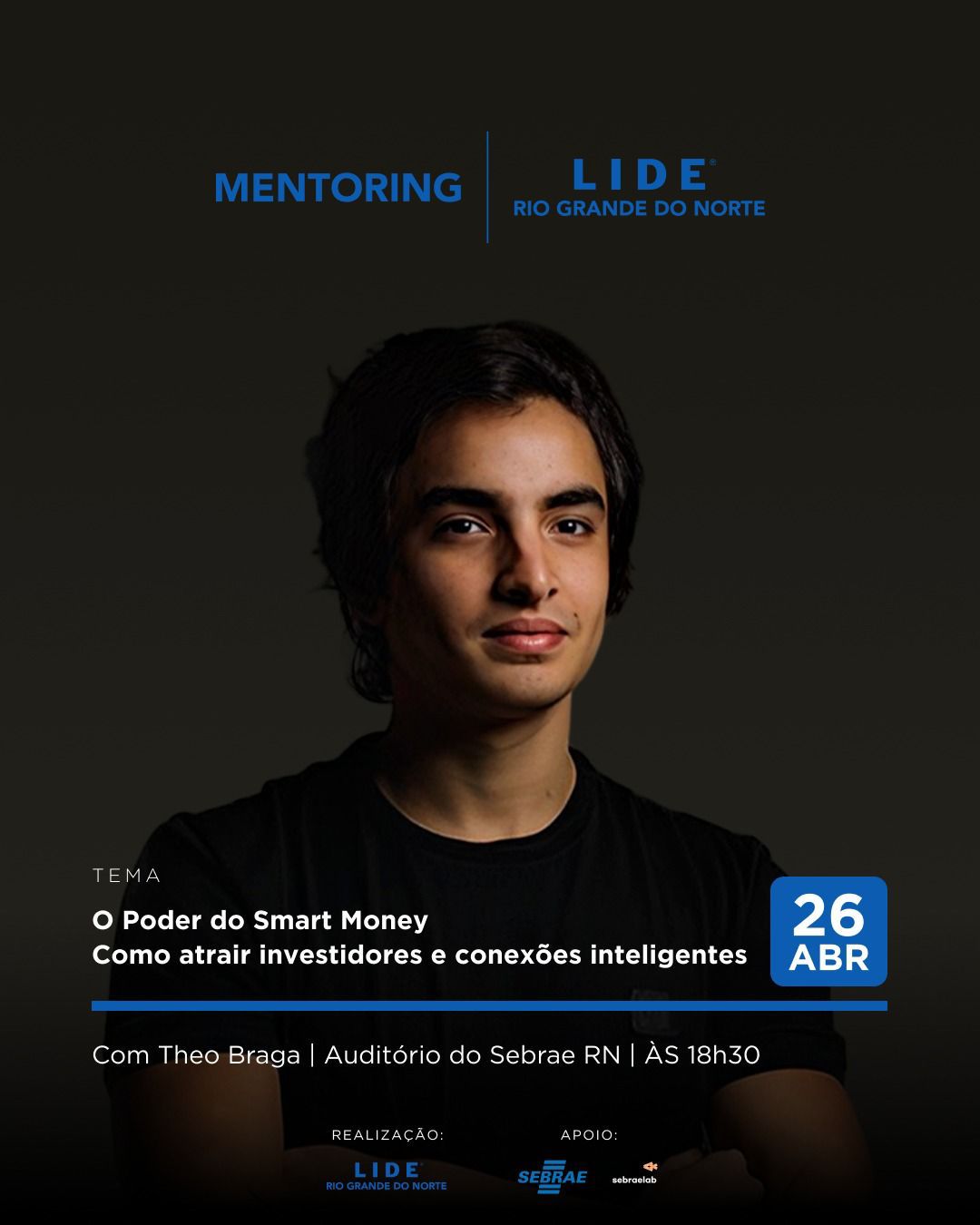 Theo Braga apresenta tendências de investimentos em evento no Sebrae